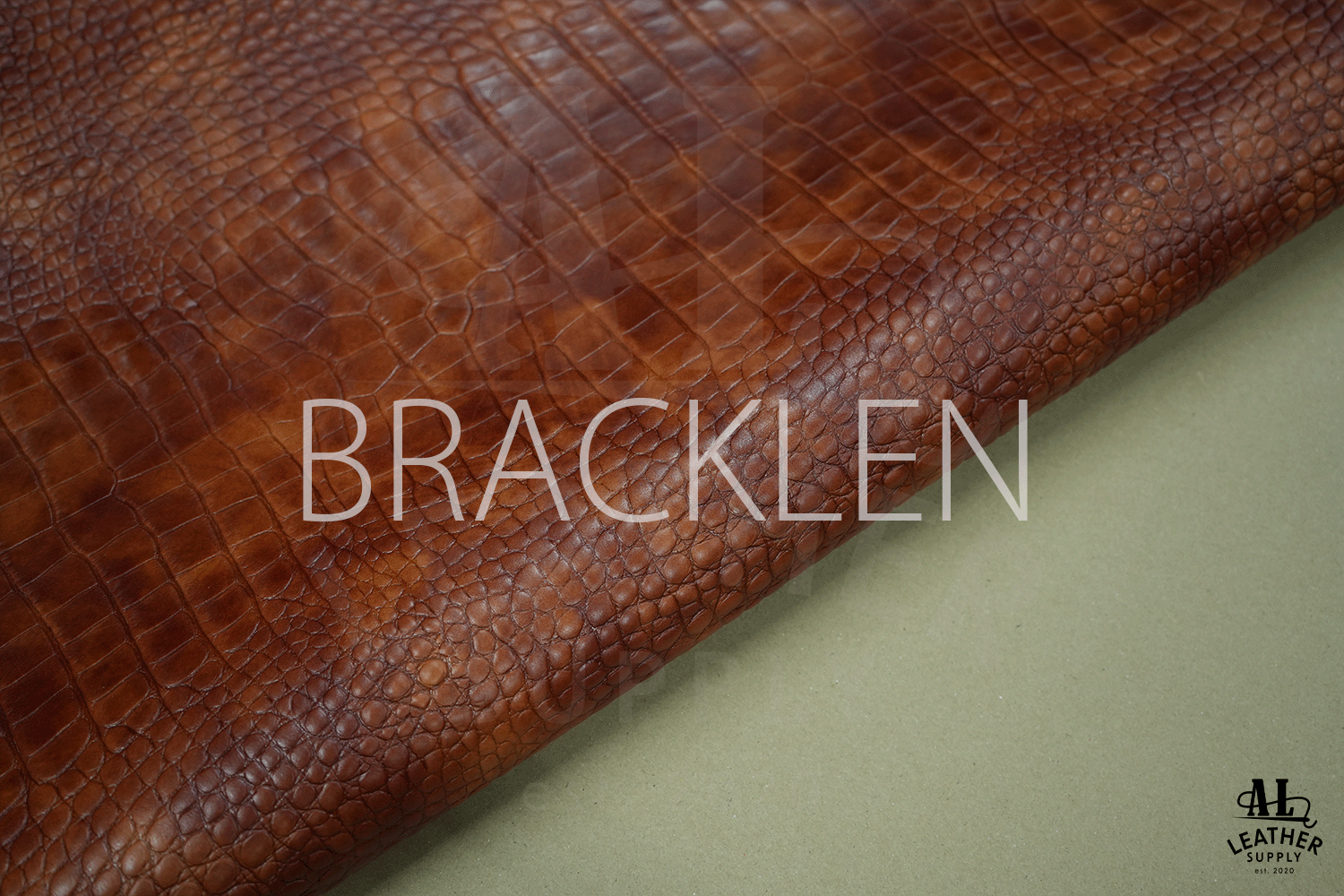 Ilcea - Museum Calf Embossed Croc – AL Leather Singapore
