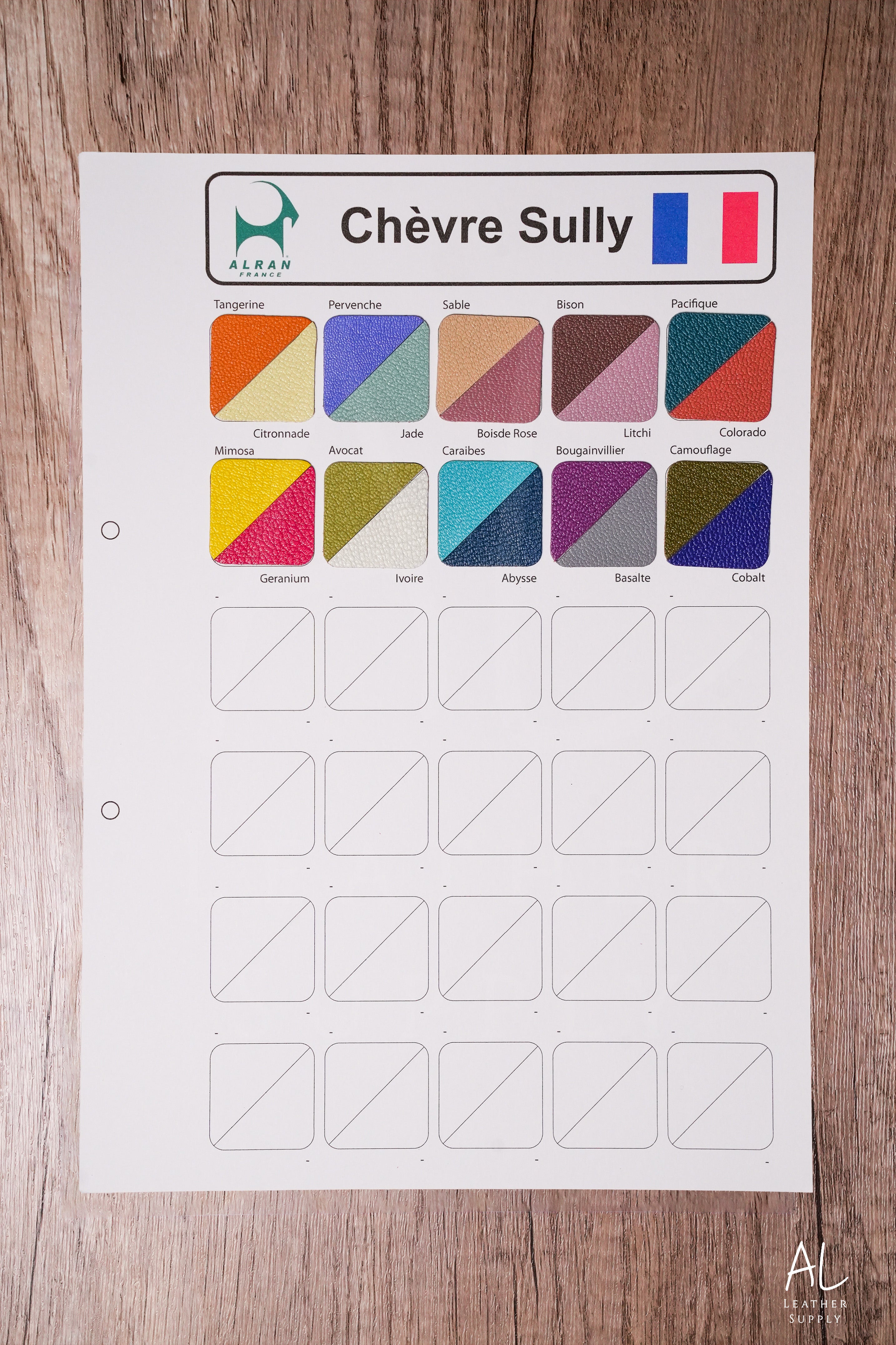 Sully Chèvre Swatch | Alran-Sully Chèvre Swatch | AL Leather Supply ...